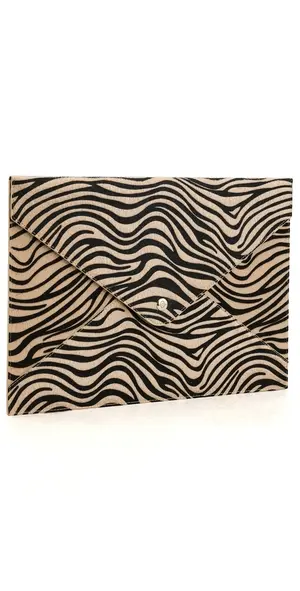 HEAVEN MAYHEM Print Faux Leather Laptop Sleeve
