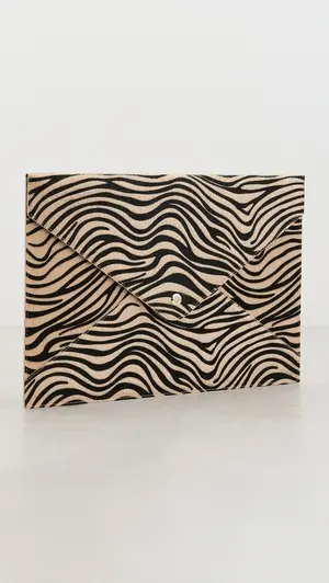 HEAVEN MAYHEM Print Faux Leather Laptop Sleeve