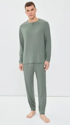 Eberjey Henry Long Pajamas Set