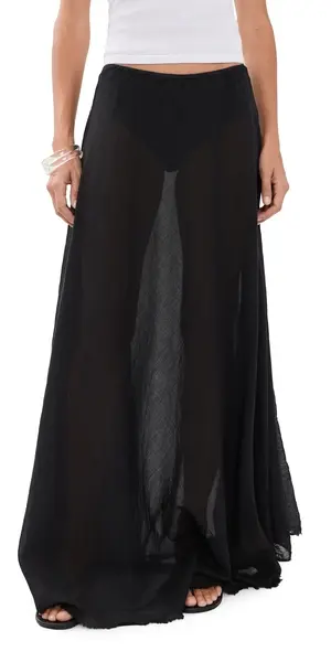 ALL THREE Elysia Maxi Skirt - Black