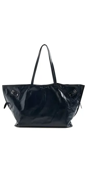 Proenza Schouler Days Carryall Tote In Paper Calf - Navy