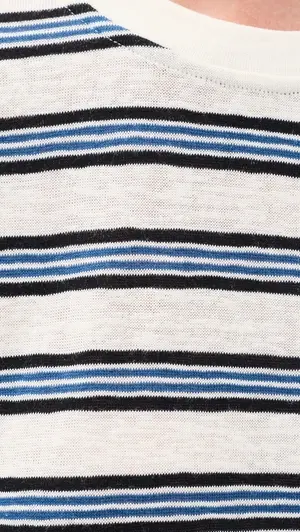 VRG GRL Willow Tee Striped Jersey Crewneck