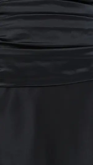Staud Freda Silk Mini Dress - Black