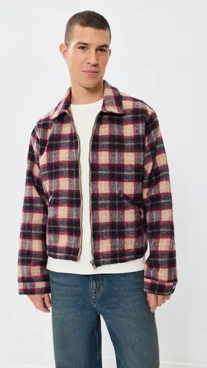 ASHER Zed Plaid Zip-up Jacket