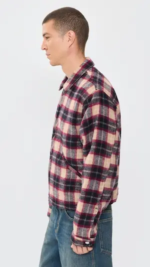 ASHER Zed Plaid Zip-up Jacket