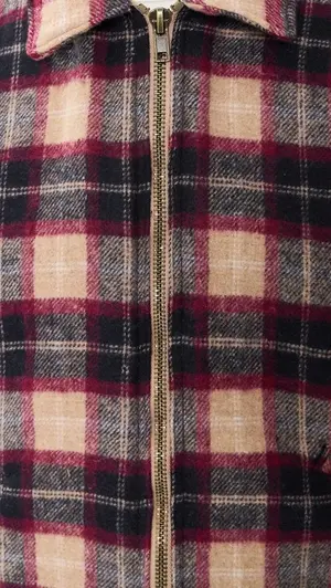 ASHER Zed Plaid Zip-up Jacket