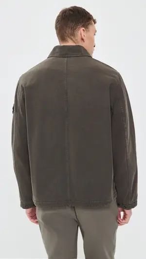 Stone Island Padded Canvas Coach Jacket - Coal Grey