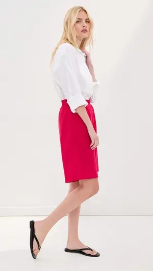 LE BOP Frances Bermuda Shorts - Red