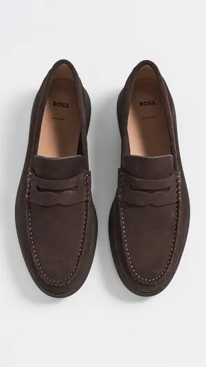 BOSS Sienne Suede Loafers