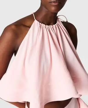Stella McCartney Halterneck Sleeveless Frill Top