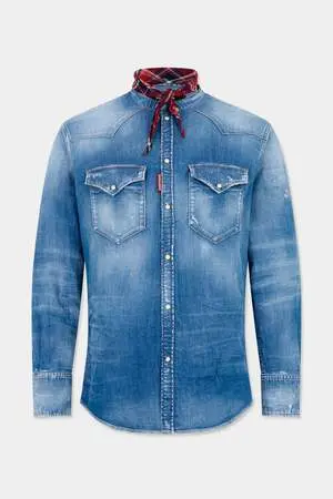 Dsquared2 Medium Wash Canadian Vintage Shirt