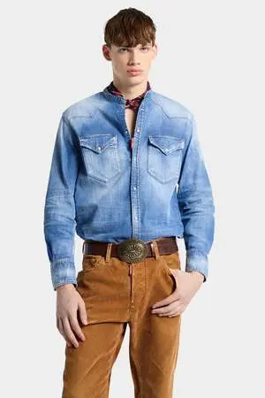 Dsquared2 Medium Wash Canadian Vintage Shirt