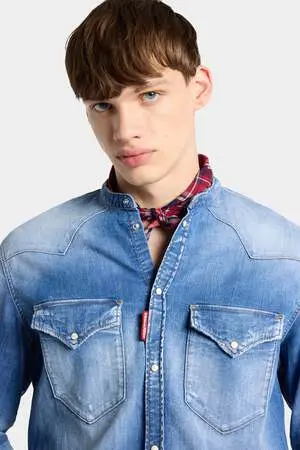 Dsquared2 Medium Wash Canadian Vintage Shirt