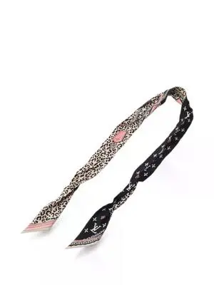 LOUIS VUITTON 2021 Wild At Heart Bandeau Scarf - Black
