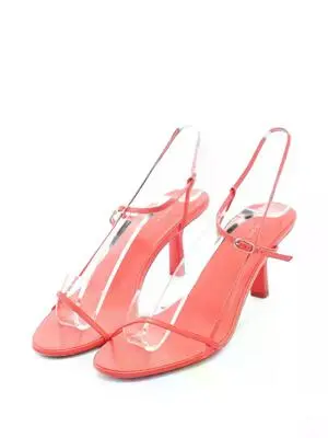THE ROW The Row Buckled Leather Heeled Sandals