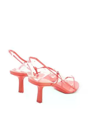 THE ROW Buckled Leather Heeled Sandals