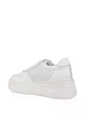 SERGIO MORETTI FIRENZE Perforated Platform Sneakers