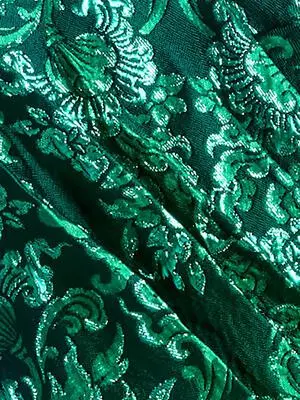 Tadashi Shoji Corliss Peplum Damask-pattern Maxi Dress
