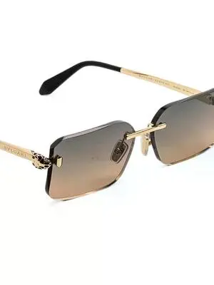 BVLGARI Serpenti Rectangle-frame Sunglasses