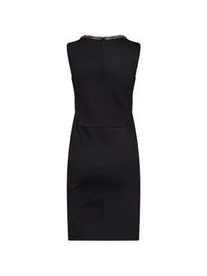 ALINA Snake-embroidered V-neck Mini Dress