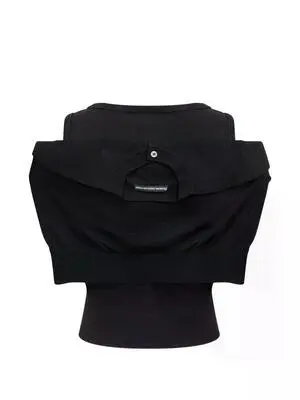Alexander Wang Layered Tie-front Tank Top - Black