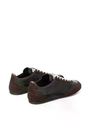 JIMMY CHOO Sunny Low Top Leather Mix Trainers - Black
