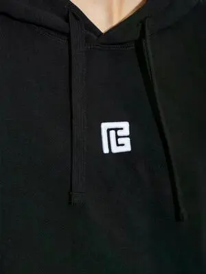 Balmain Logo-embroidered Drawstring Hoodie