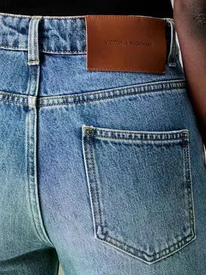 Victoria Beckham Pressed-crease Straight-leg Jeans