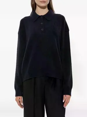 ANINE BING Lee Polo-collar Sweater
