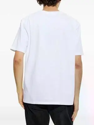 Balmain Floral-print Logo-print T-shirt