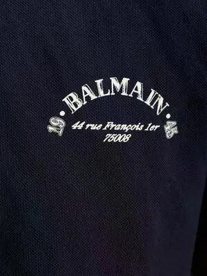 Balmain Logo-print Cotton Polo Shirt