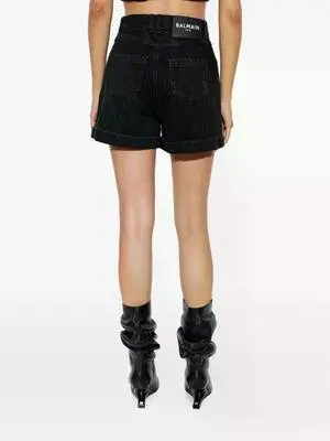 Balmain Diamond Quilted Turn-up Shorts