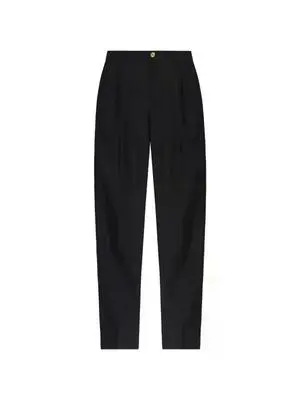 Dolce & Gabbana Pleated Wool Trousers - Black