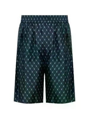 Balmain Silk Shorts - Blue