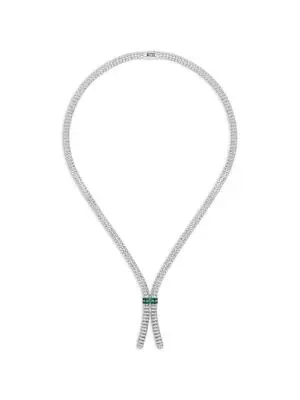 OFFICINA BERNARDI Enigma S Necklace With Diamonds And Emeralds
