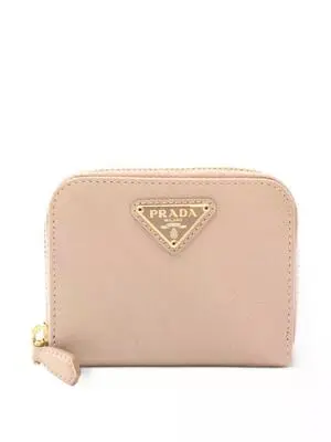 Prada 2010s Saffiano Leather Coin Purse - Pink