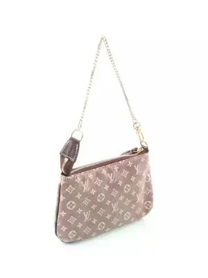 LOUIS VUITTON 2010 Mini Pochette Monogram Idylle Sepia Shoulder Bag