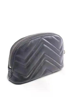 Gucci Gg Marmont Quilted Leather Makeup Bag