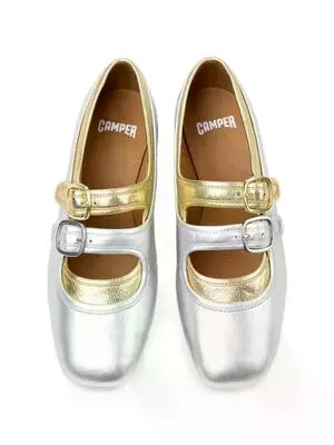 Camper Casi Myra Ballet Flats With Double Buckle Fastening
