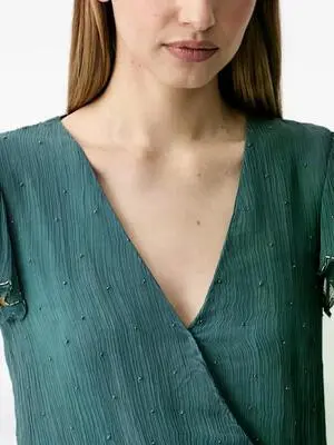 HOSS INTROPIA Beaded Wrap Midi Dress