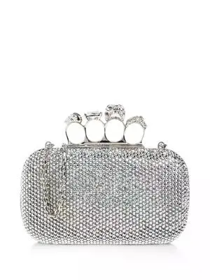 Alexander McQueen Knuckle Clutch Clutch Bag - Silver