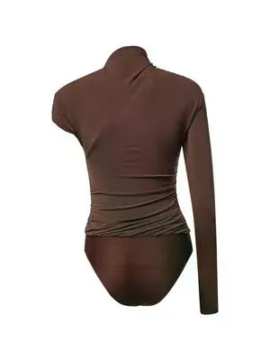 Pinko Ruched Asymmetric Body - Brown