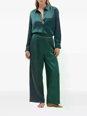 ERES Silk Satin Wide Leg Trousers