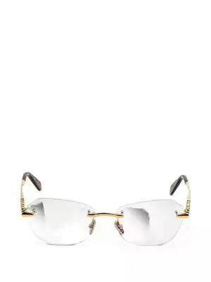 BVLGARI Serpenti Geometric-frame Glasses - Gold