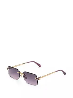 BVLGARI Rectangle-frame Sunglasses - Gold