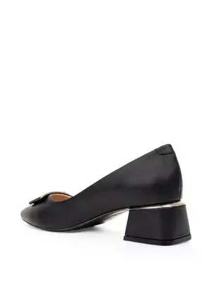 SERGIO MORETTI FIRENZE Buckle-detail Block-heel Pumps