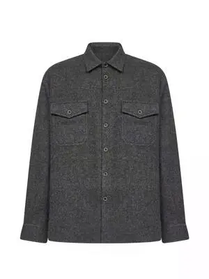 UMA WANG Tavis Chest-pockets Shirt - Grey