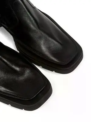 MAISON MARGIELA Square Toe Zip Up Ankle Boots