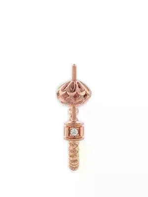 OFFICINA BERNARDI Small Hoop Earrings With Diamonds