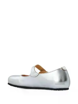 BIRKENSTOCK Santa Clarita Metallic Ballet Flats - Silver